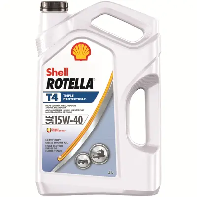 Shell Rotella T4 Triple Protection Motor Oil 15W40 Conventional 5 l SHL ...